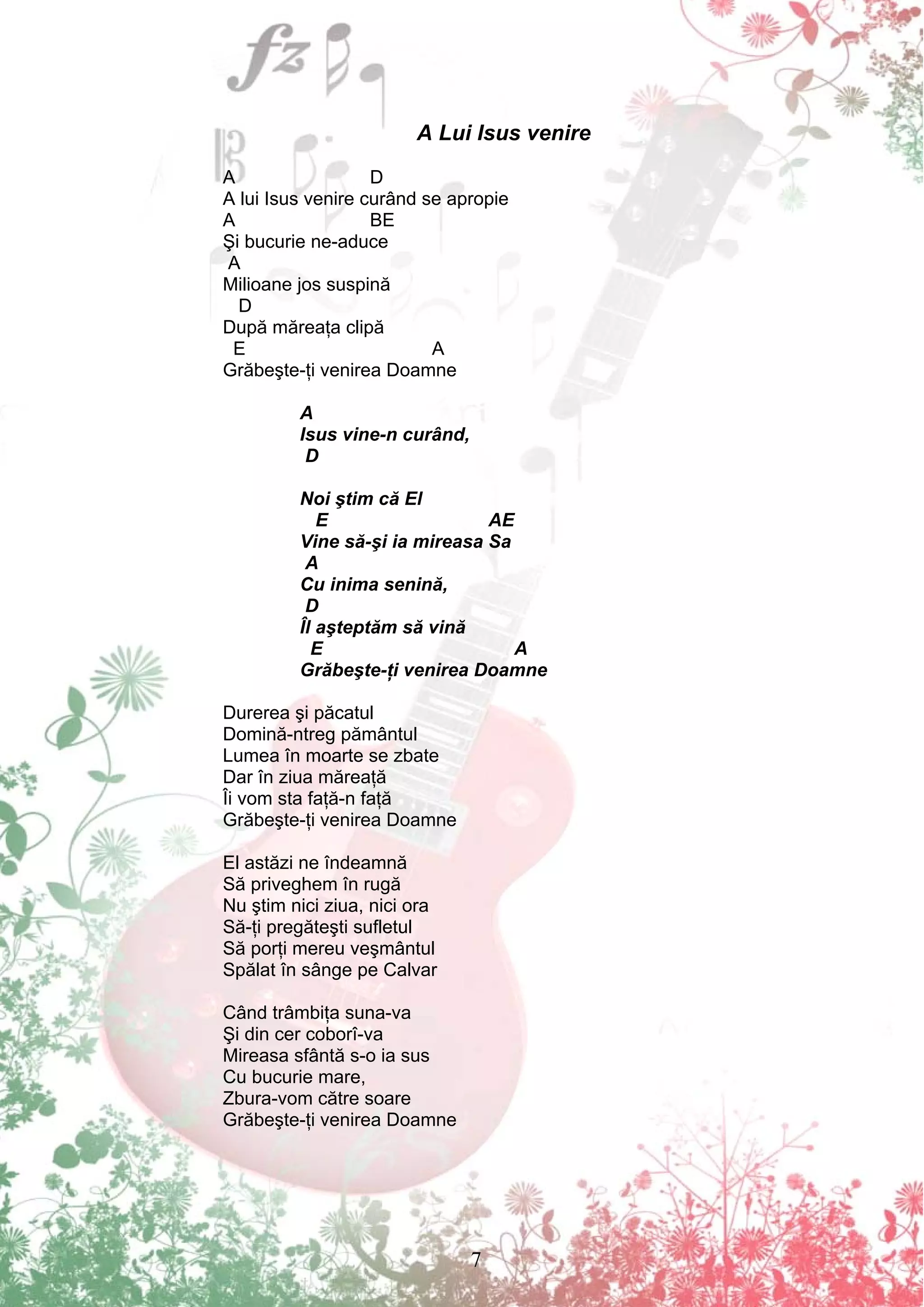 Cantari crestine acorduri_chitara | PDF