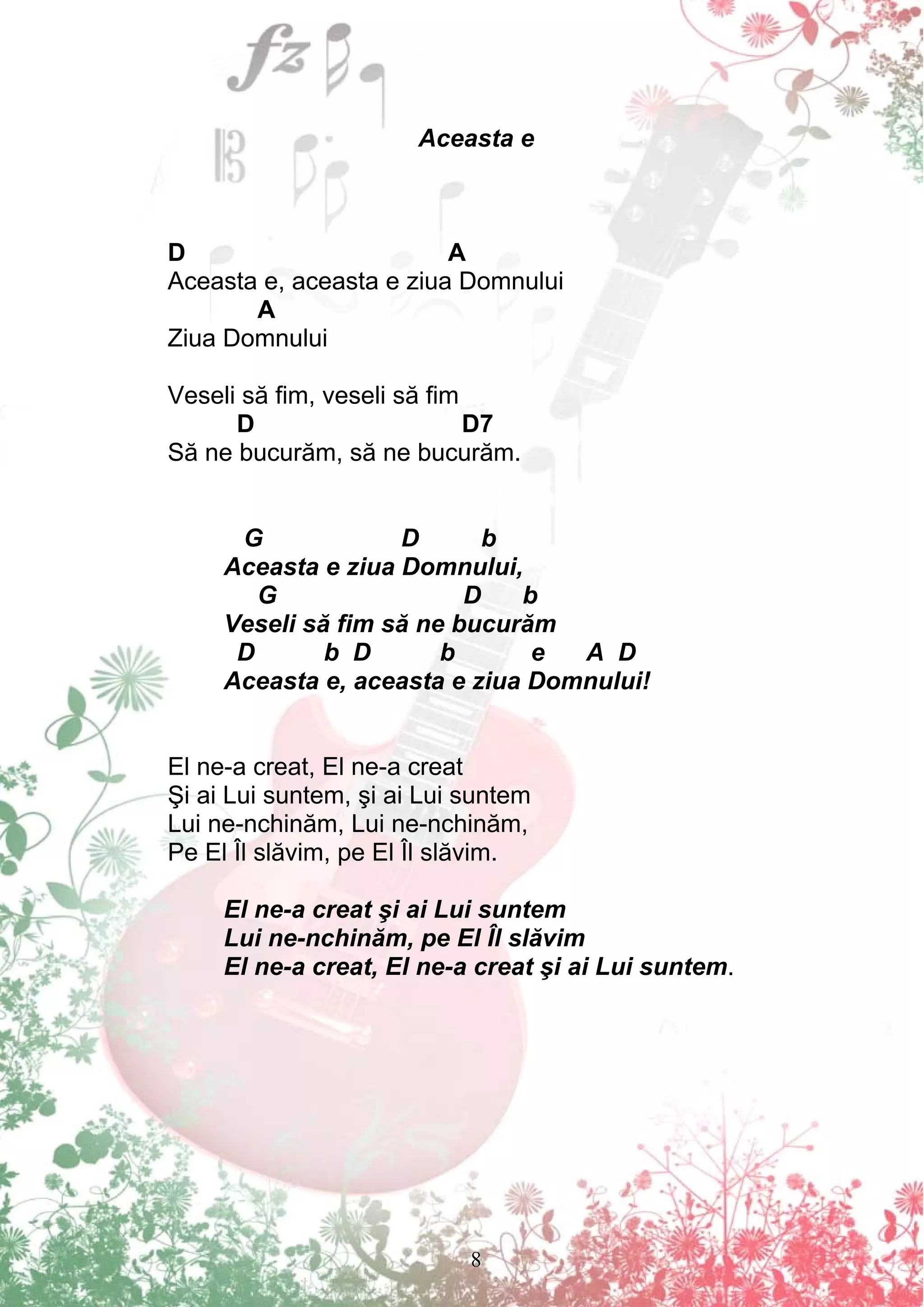 Cantari crestine acorduri_chitara | PDF