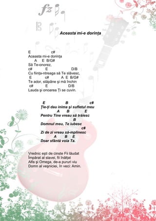 Cantari crestine acorduri_chitara | PDF