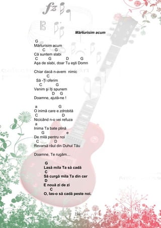 Cantari crestine acorduri_chitara | PDF