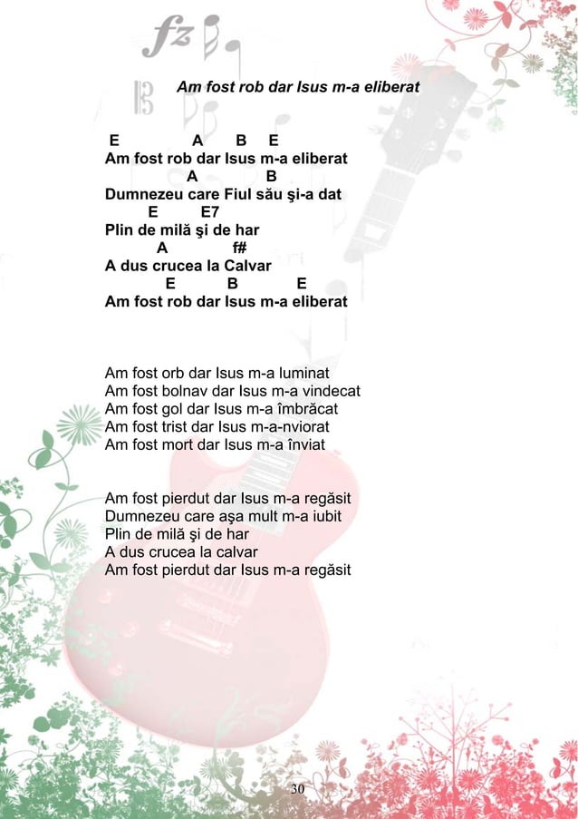 Cantari crestine acorduri_chitara | PDF