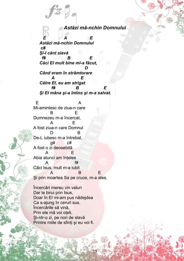Cantari crestine acorduri_chitara | PDF