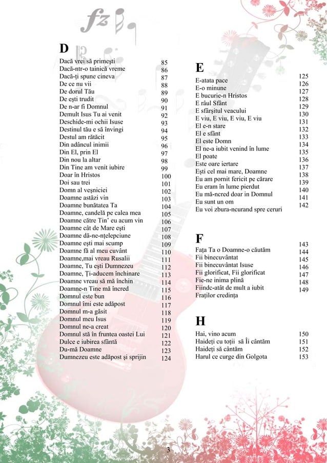 Cantari crestine acorduri_chitara | PDF