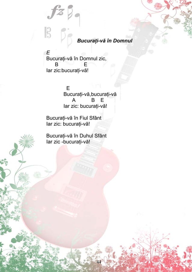 Cantari crestine acorduri_chitara | PDF