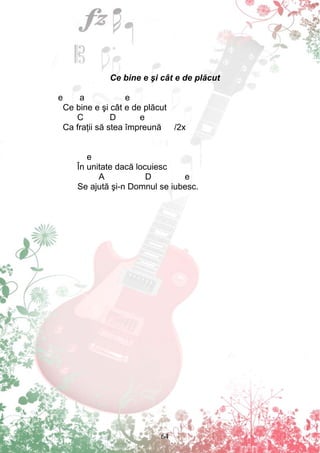 Cantari crestine acorduri_chitara | PDF
