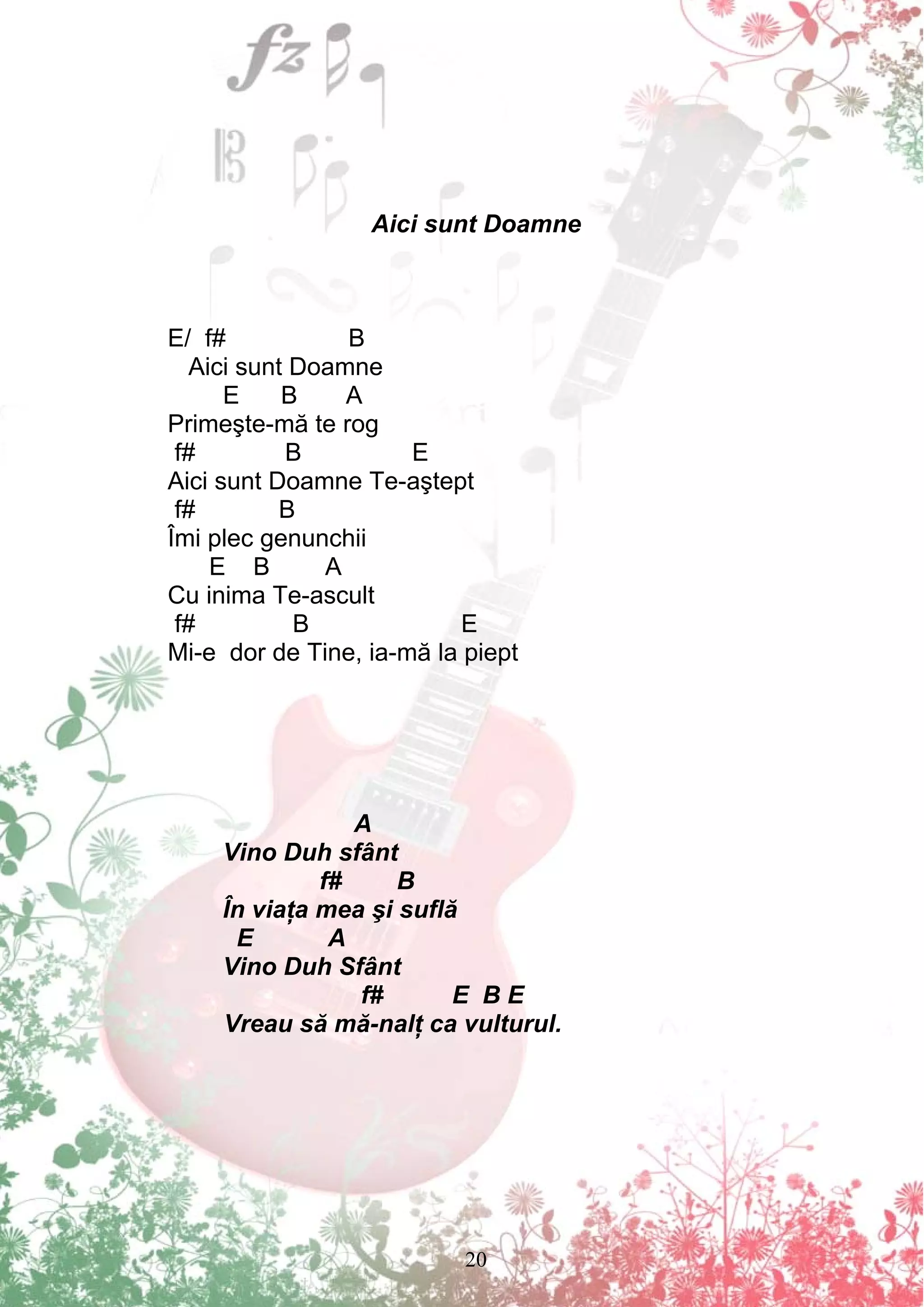 Cantari crestine acorduri_chitara | PDF