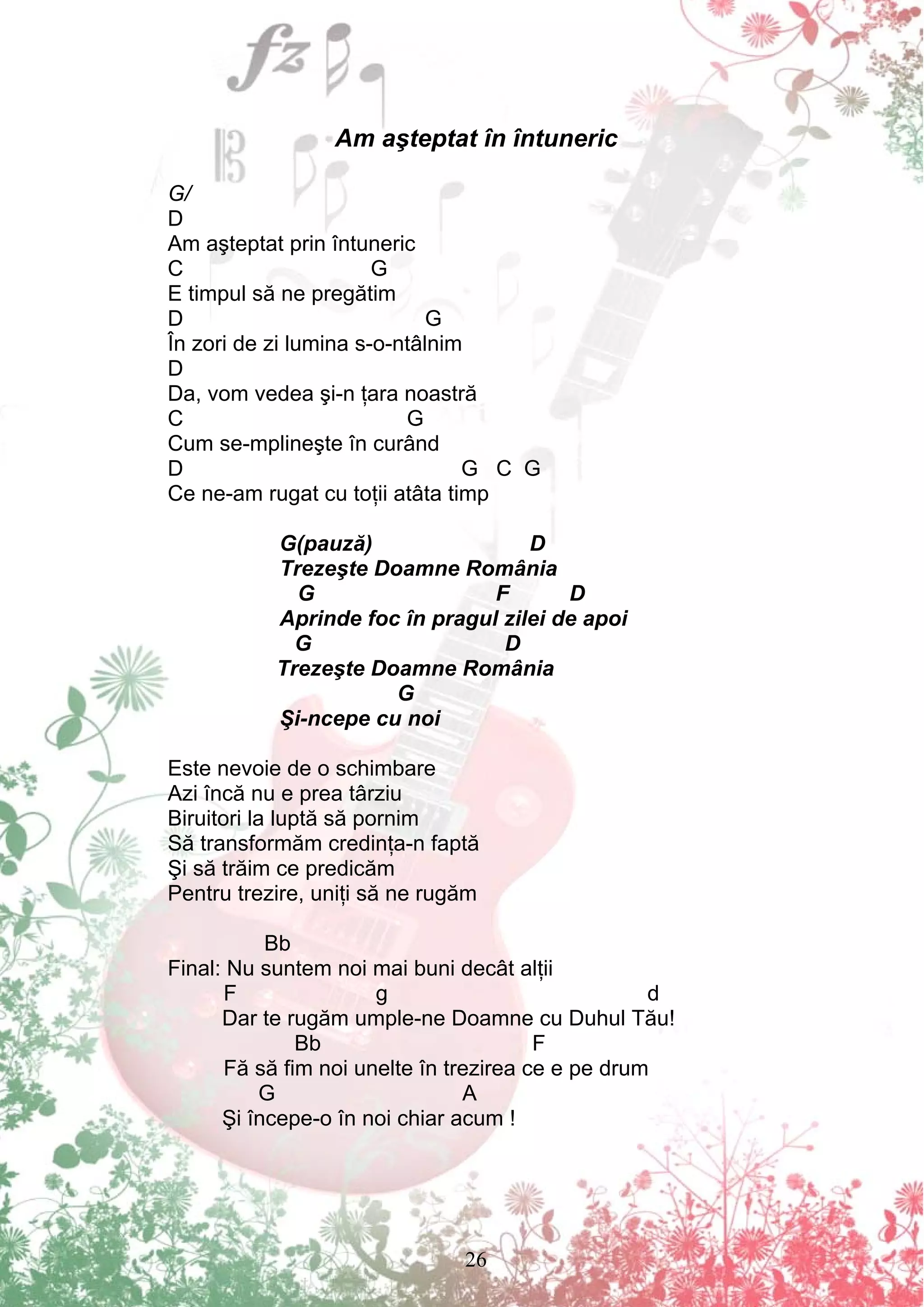 Cantari crestine acorduri_chitara | PDF