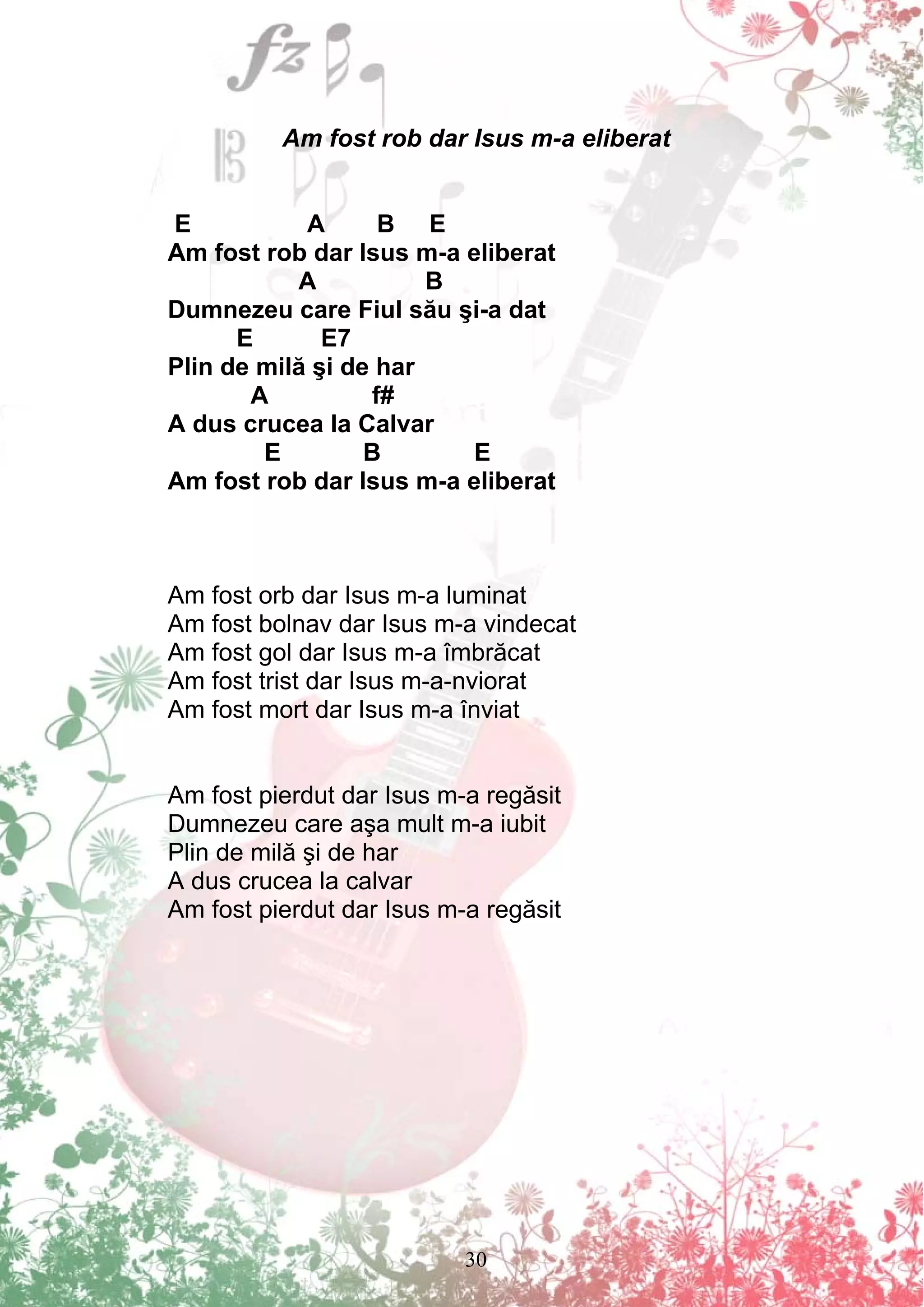 Cantari crestine acorduri_chitara | PDF