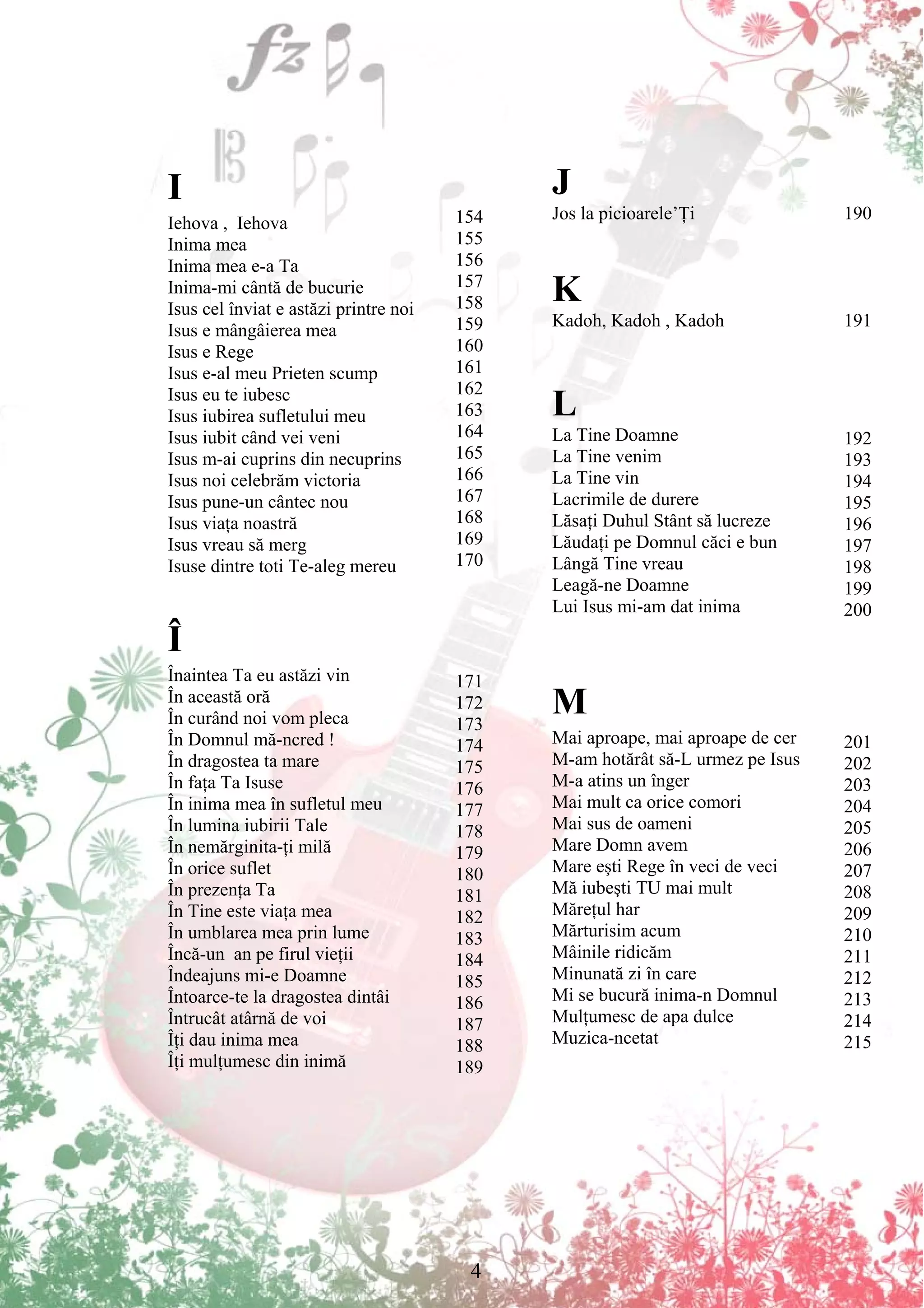 Cantari crestine acorduri_chitara | PDF