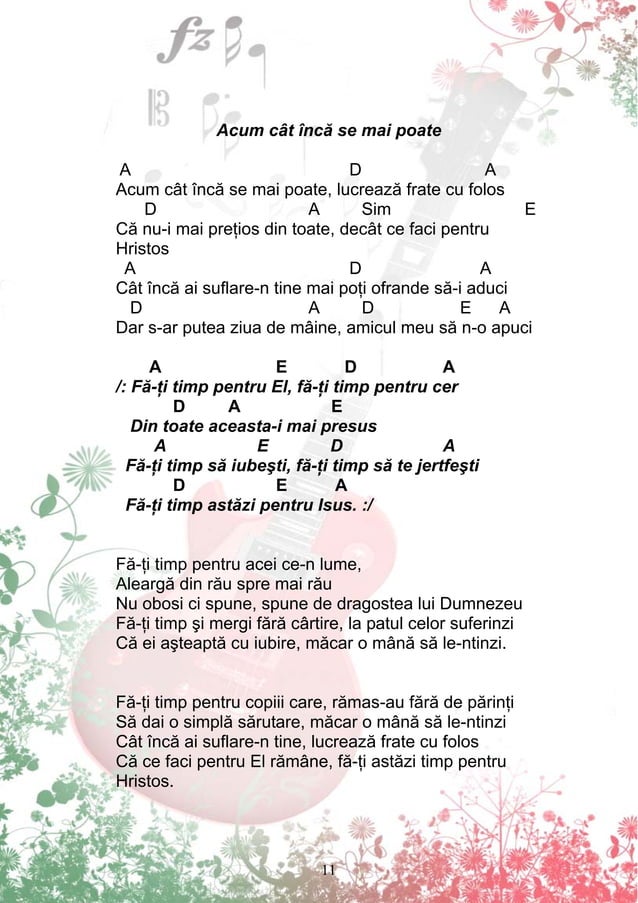 Cantari crestine acorduri_chitara | PDF