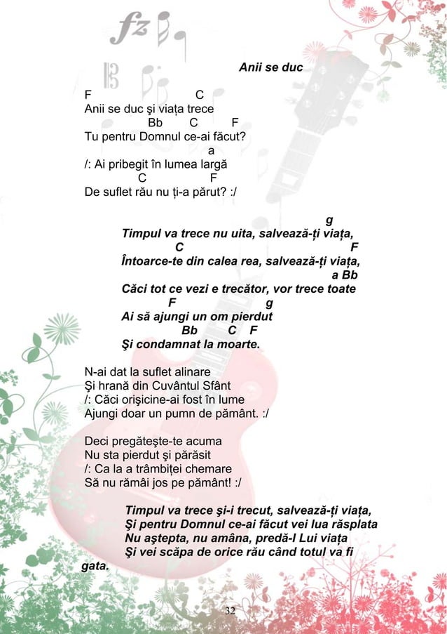 Cantari crestine acorduri_chitara | PDF