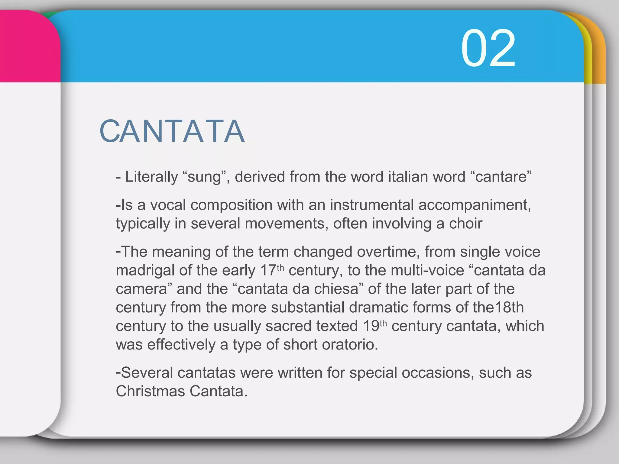 Cantata | PPT
