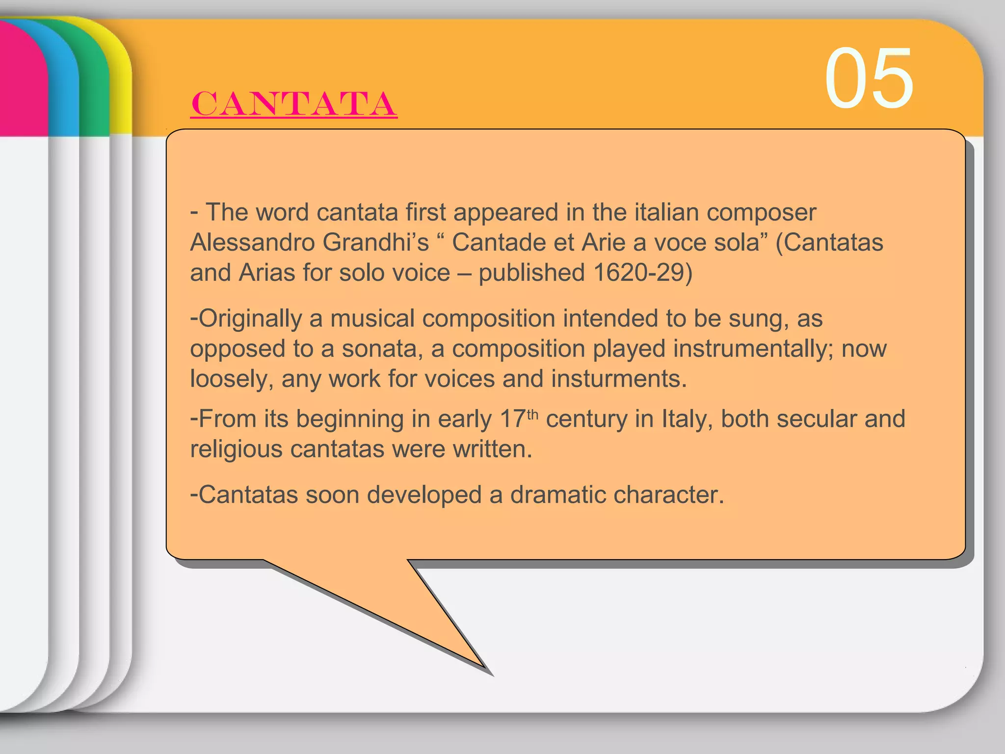 Cantata | PPT
