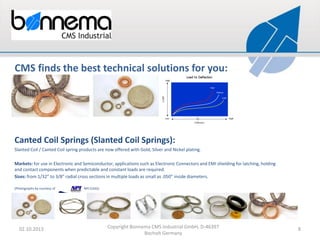 Canted coil spring solutions | PPT