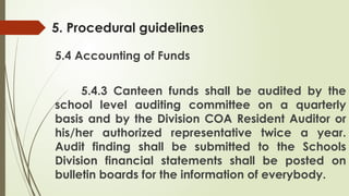 Canteen rules and regulations for opening of class 2025-2026 | PPTX