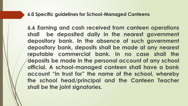 Canteen rules and regulations for opening of class 2025-2026 | PPTX