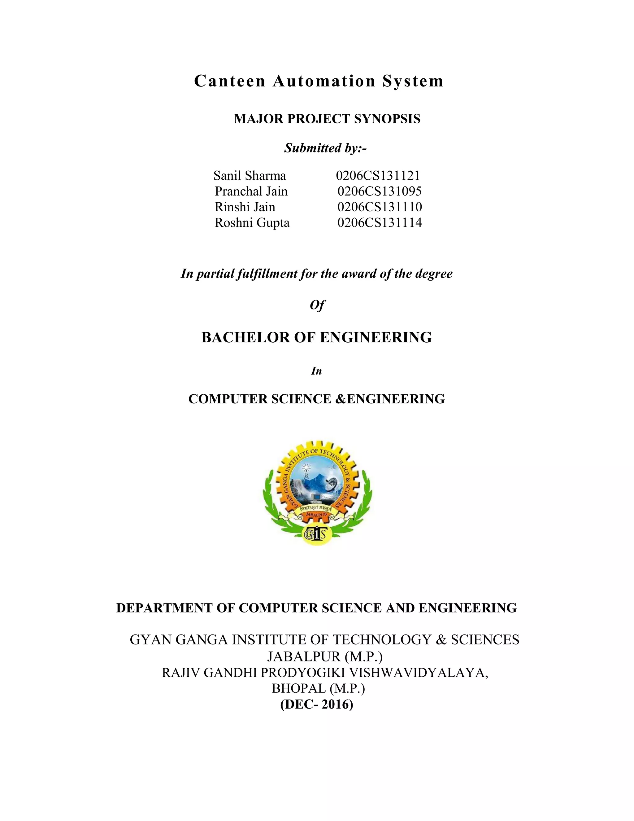 Canteen automation system (updated) revised | PDF