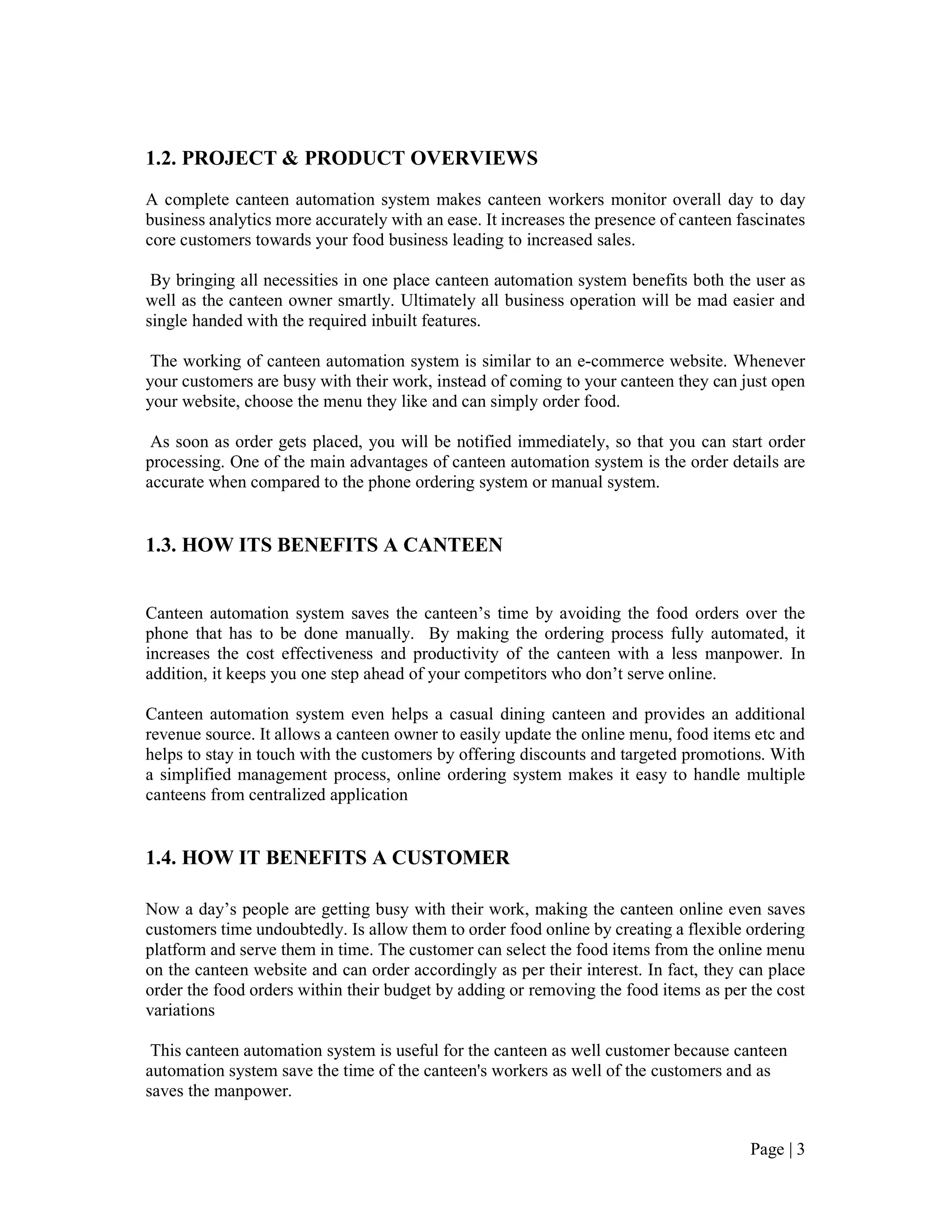 Canteen automation system (updated) revised | PDF