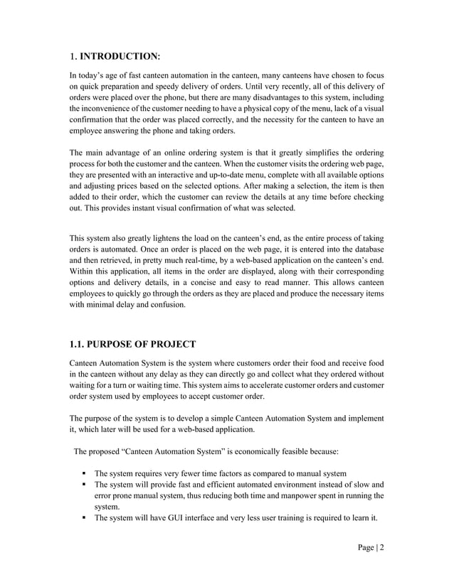 Canteen automation system (updated) revised | PDF | Computer Software and Applications | Computing
