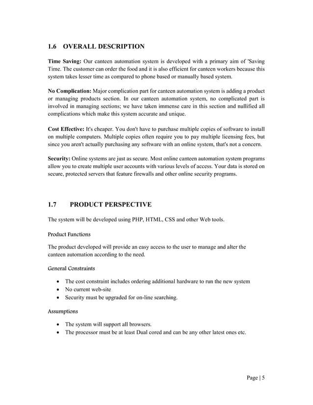 Canteen automation system (updated) revised | PDF | Computer Software and Applications | Computing