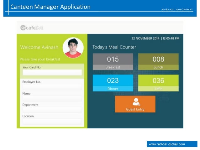Canteen management system