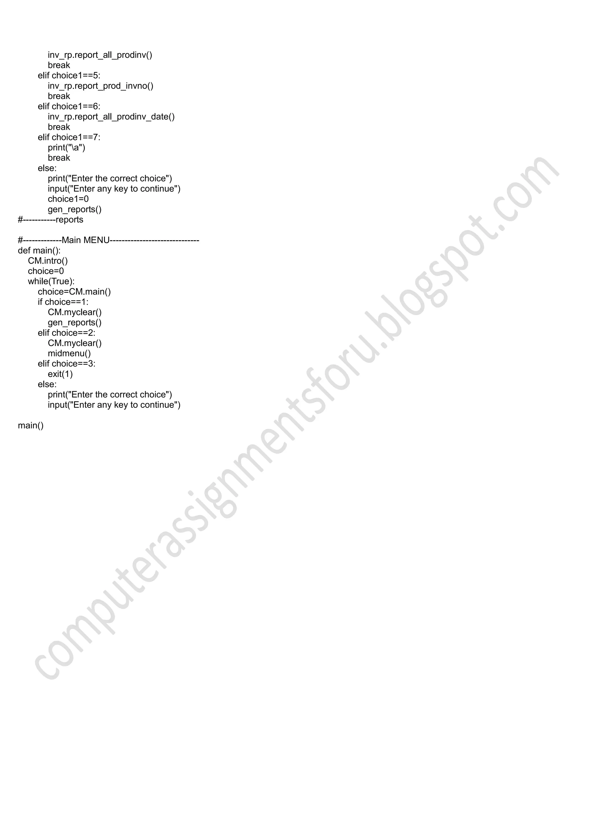 CANTEEN MANAGEMENT SYSTEM IN PYTHON | PDF