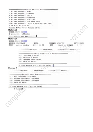 CANTEEN MANAGEMENT SYSTEM IN PYTHON | PDF