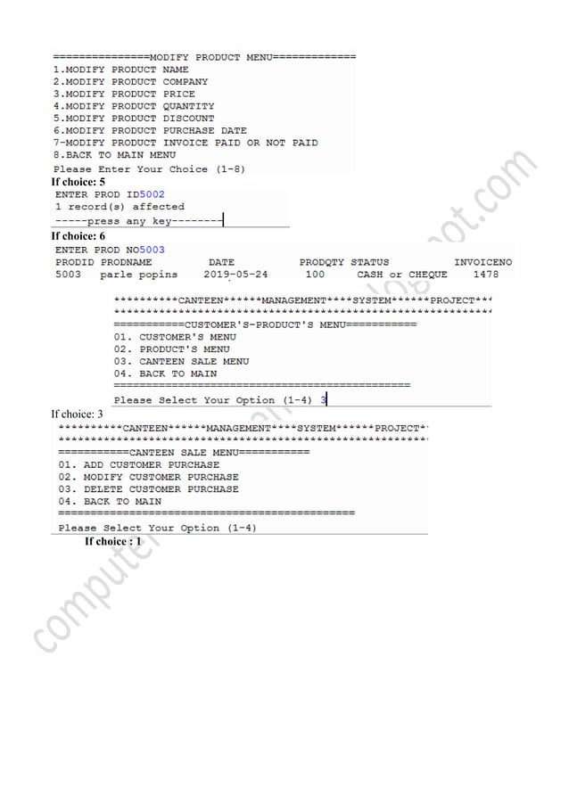 CANTEEN MANAGEMENT SYSTEM IN PYTHON | PDF