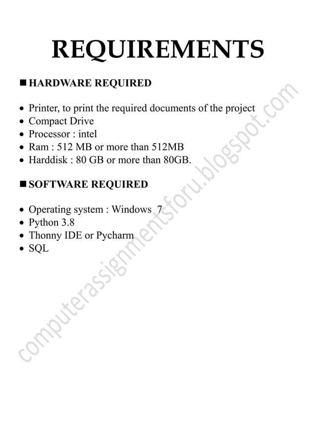 CANTEEN MANAGEMENT SYSTEM IN PYTHON | PDF
