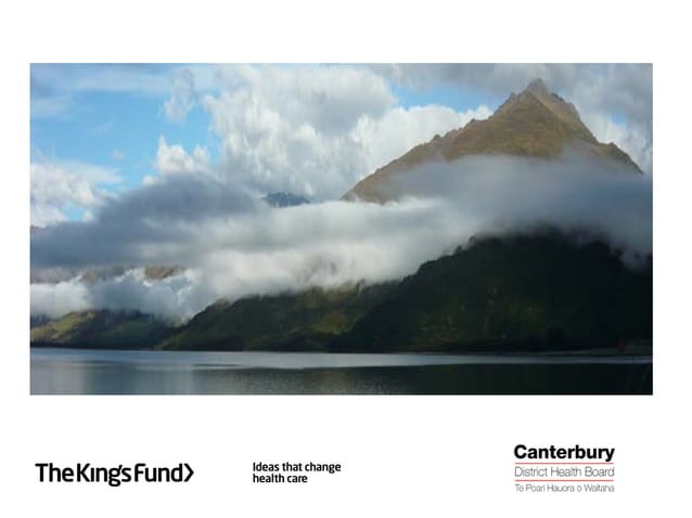 Nicholas Timmins: Canterbury, New Zealand's quest for integrated care | PPT