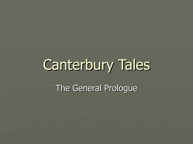 Canterbury tales | PPT
