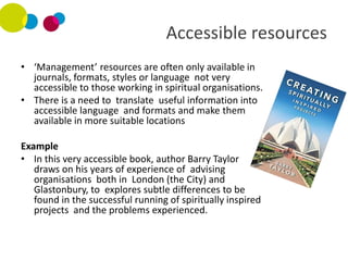 The challenge of spiritual and religious organisation | PDF