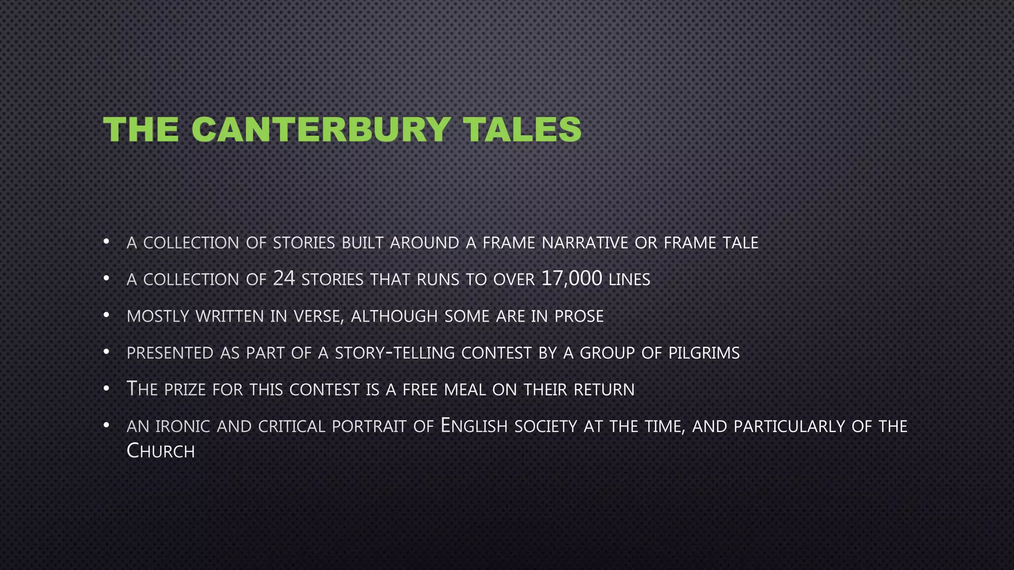 Canterbury Tales | PPT