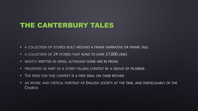 Canterbury Tales | PPT