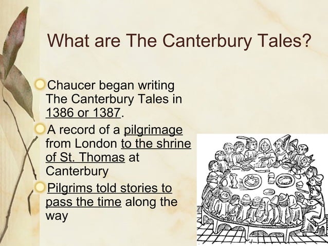 Canterbury Tales Background | PPT | Christianity | Religion & Spirituality