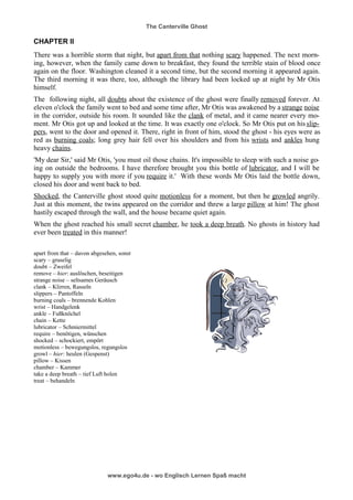 Canterville ghost easy | PDF