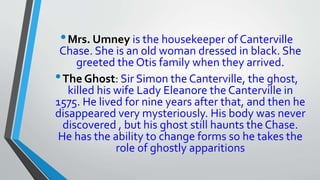Canterville ghost | PPTX | Paranormal Phenomena | Hobbies & Interests