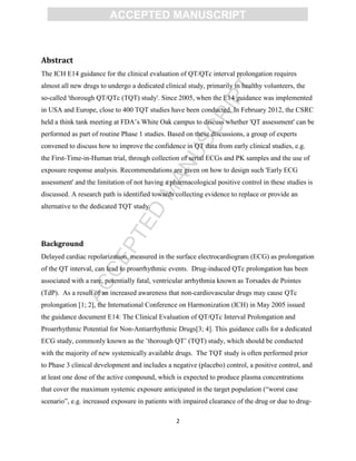 Can the TQT study be replaced AHJ, in press | PDF
