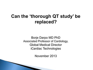 Can the tqt study be replaced b darpo london june 2013 (2) | PPT