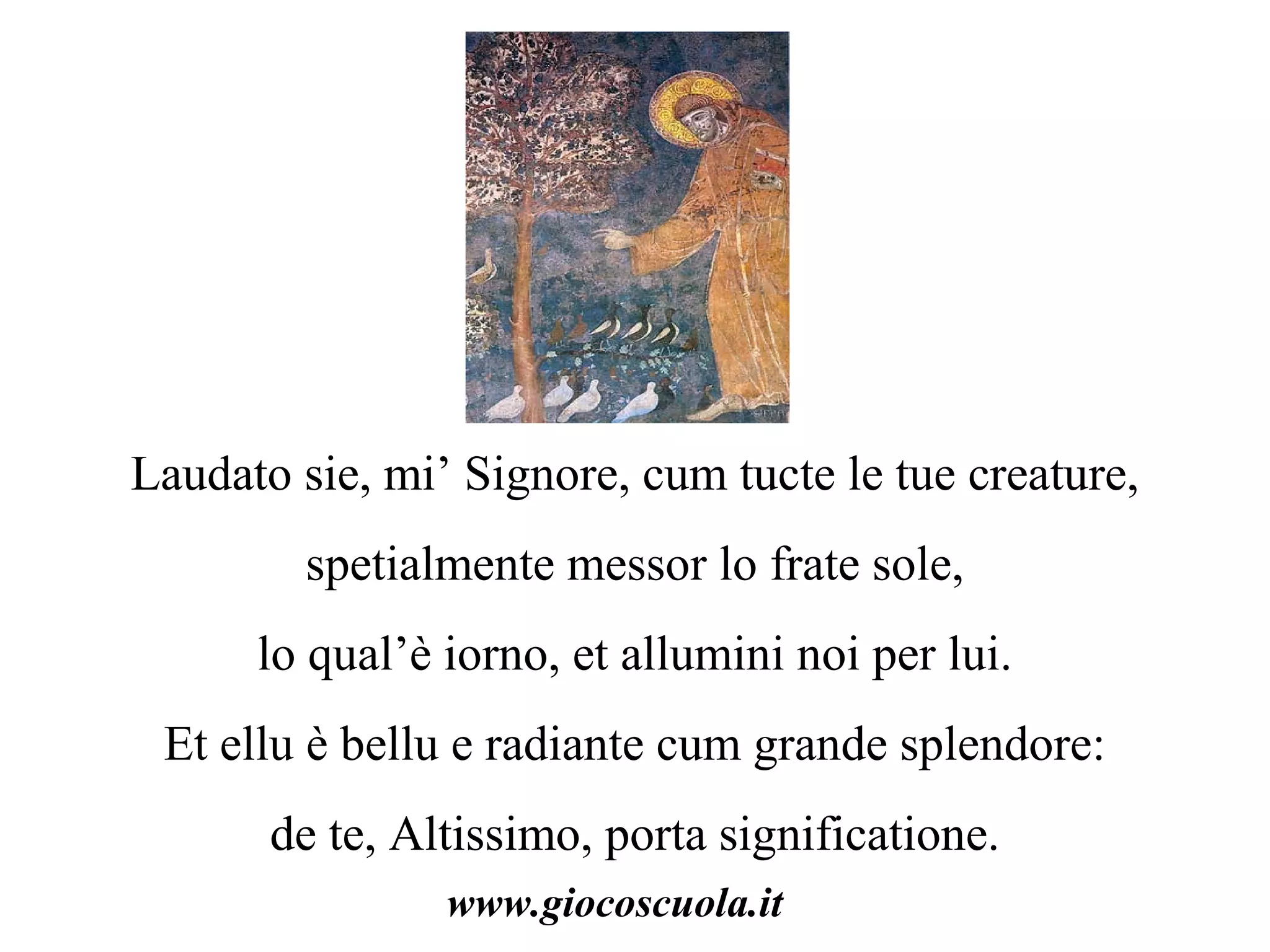 Il Cantico di frate Sole | PPT