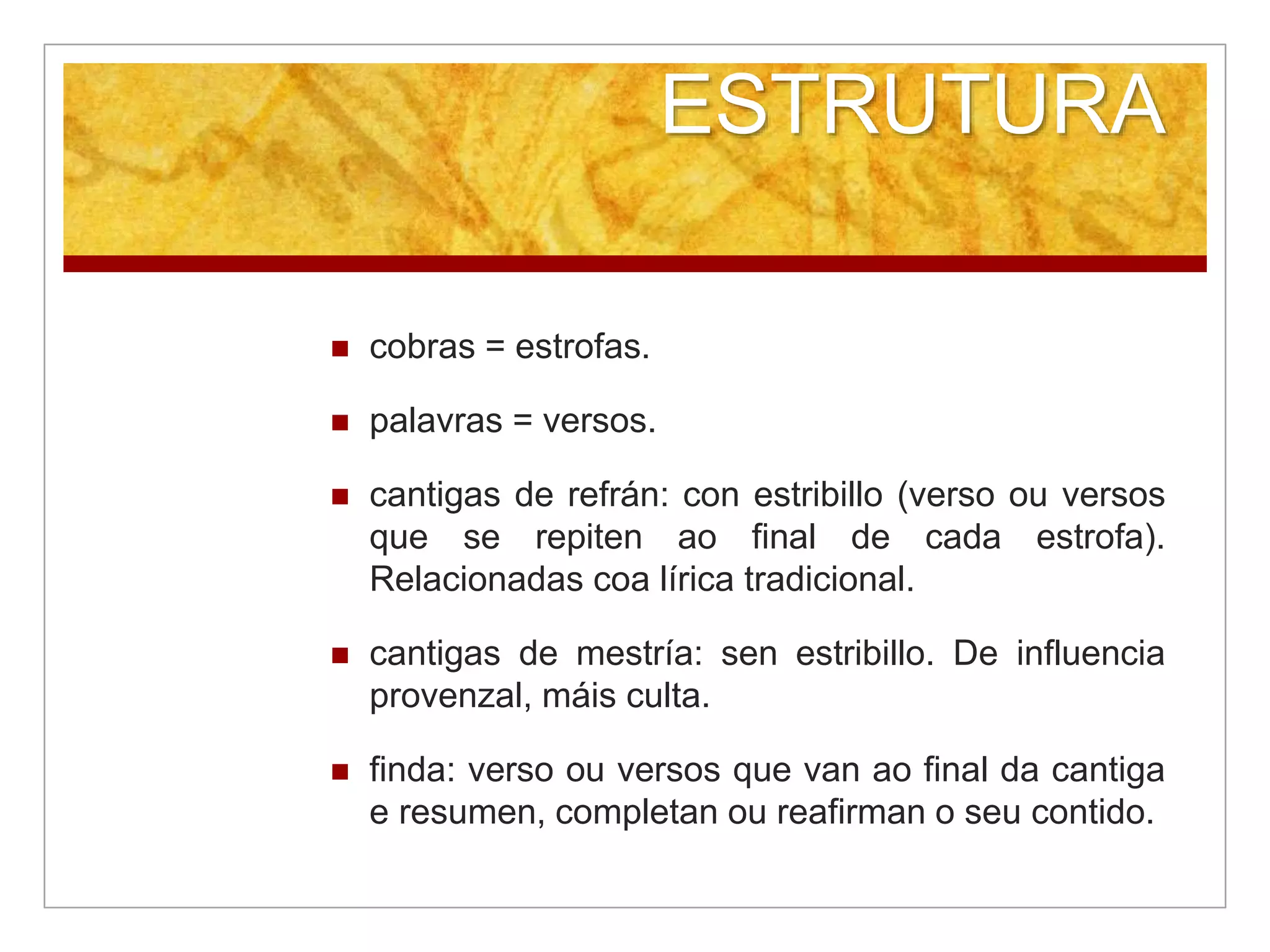 A cantiga de amor | PPTX