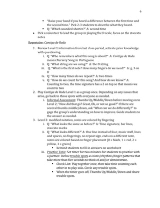 Cantiga Roda Lesson Plans | PDF