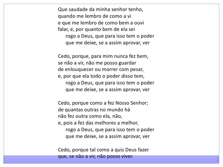 Cantigas De Amor Duas Análises