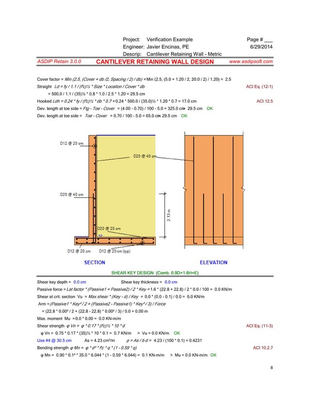 CANTILEVER RETAINING WALL FOR CIVIL ENGINEER | PDF