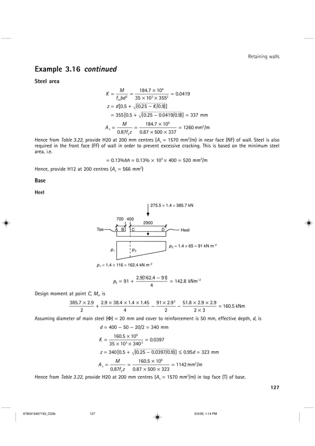 CANTILEVER RETAINING WALL FOR CIVIL ENGINEER | PDF