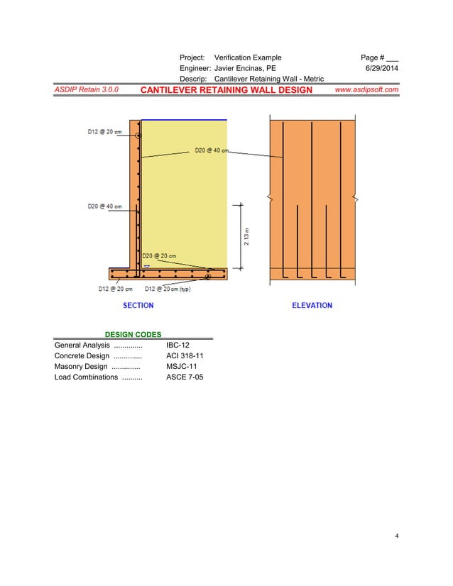 CANTILEVER RETAINING WALL FOR CIVIL ENGINEER | PDF