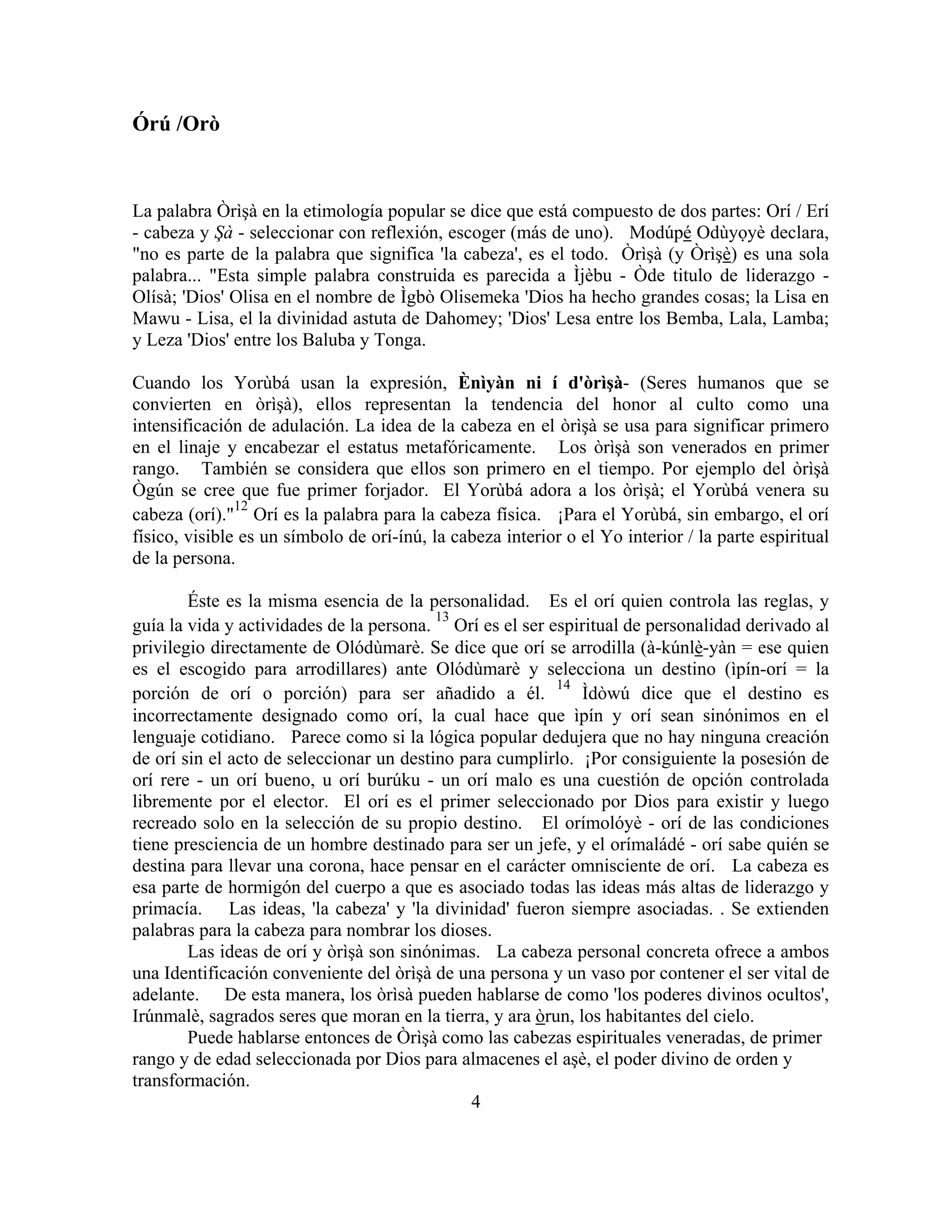 Canto A Los Orishas Con Sus Traducciones En Pdf Pdf