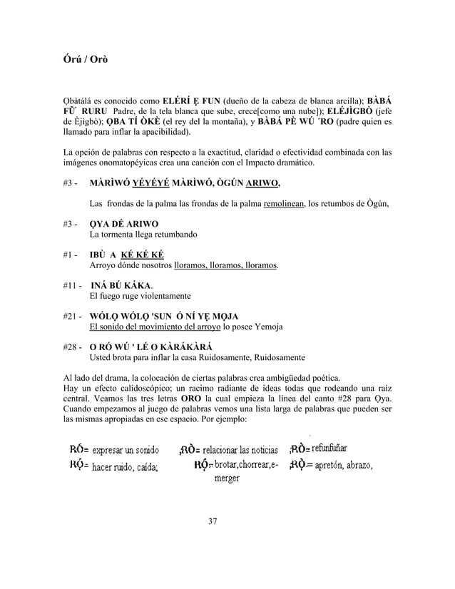 Canto A Los Orishas Con Sus Traducciones En Pdf Pdf