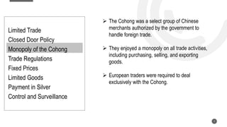 Canton Trade System in China | PPTX