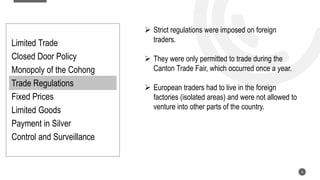 Canton Trade System in China | PPTX